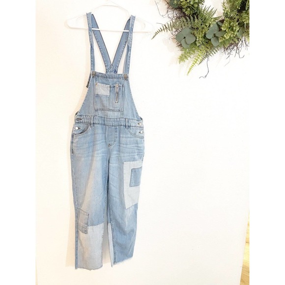 Zara | Jeans | Zara Patchwork Blogger Overalls Size Small Denim Blue ...